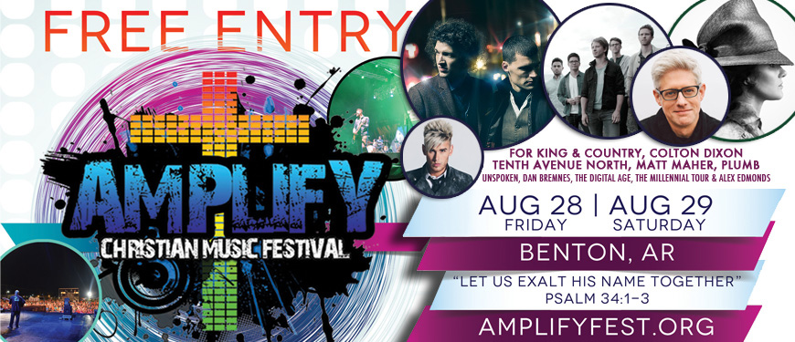 Tickets | Amplify Fest Free Christian Music Festival in Benton, AR | iTickets
