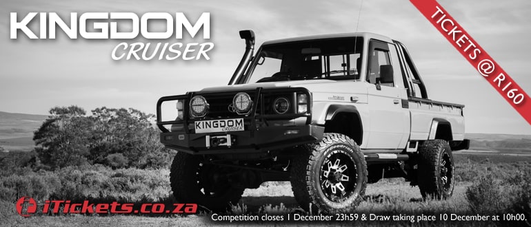 Tickets | Kingdom Cruiser Raffle in Pretoria, ZA | iTickets