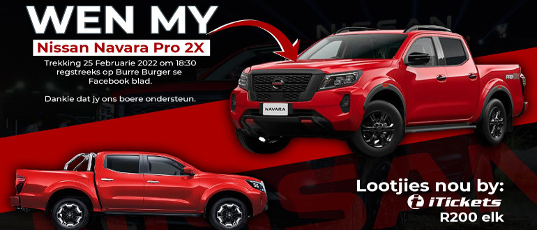 Tickets | Droogtehulp Nissan Navara Double Cab Raffle 2022 | iTickets