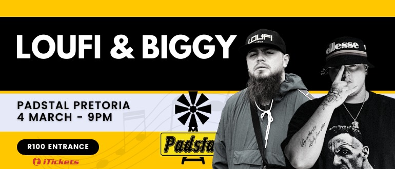 Tickets | Loufi & Biggy Live at Padstal in Pretoria, ZA | iTickets
