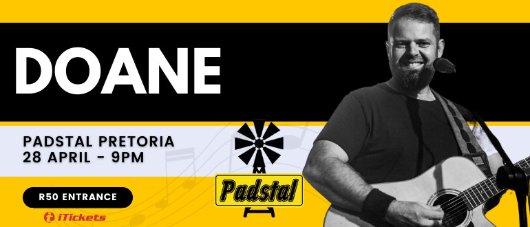 Tickets | Doane Live at Padstal in Pretoria, ZA | iTickets